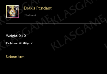 Drakis Pendant - Klasgame.com