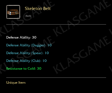Skeleton Belt - Klasgame.com