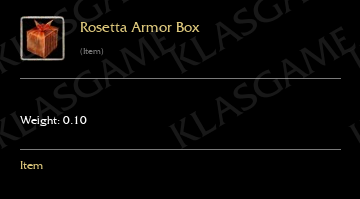 Rosetta Armor Box - Klasgame.com