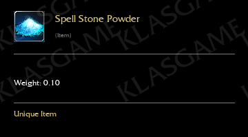 Spell Stone Powder - Klasgame.com